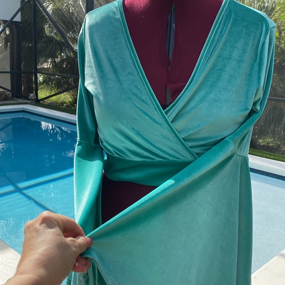 Lucky & Blessed | Tops | Nwt The Turquesa Velvet Super Bell Top By Luck Blessed Size Xl | Poshmark